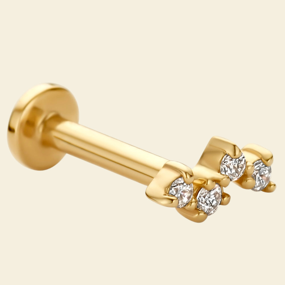 Luxe 14K gouden piercings | Oorpiercings dames – Eline Rosina